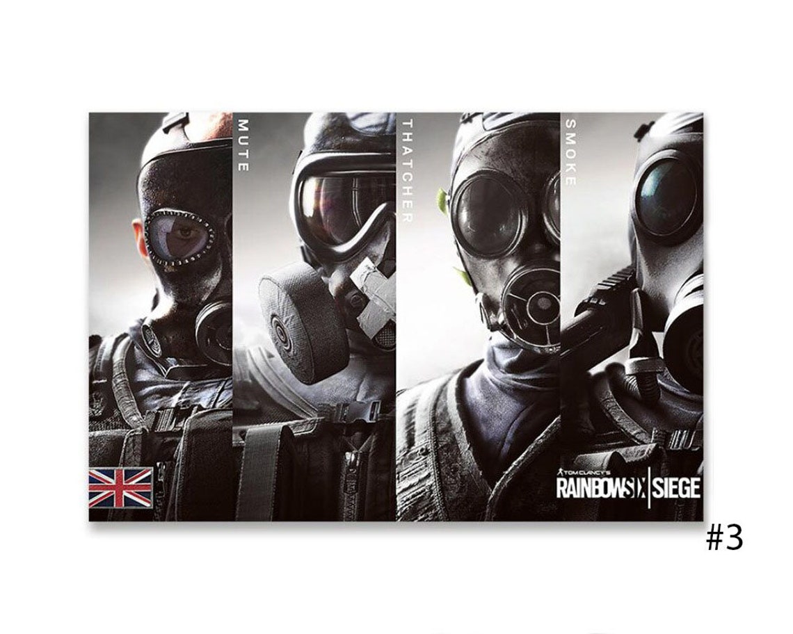 Rainbow Six Siege Video Game Poster R6 Print Gaming Rainbow | Etsy