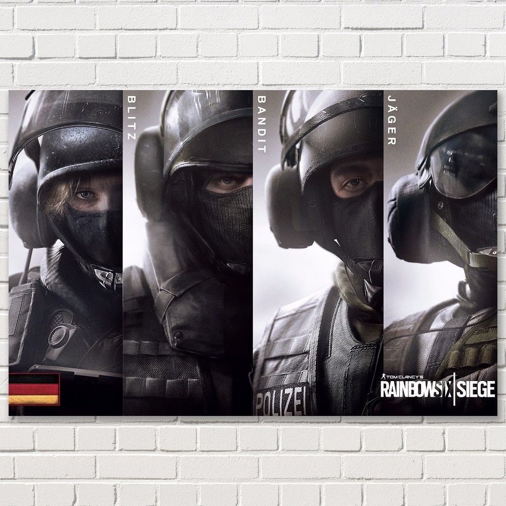 Rainbow Six Siege Video Game Poster R6 Print Gaming Rainbow | Etsy