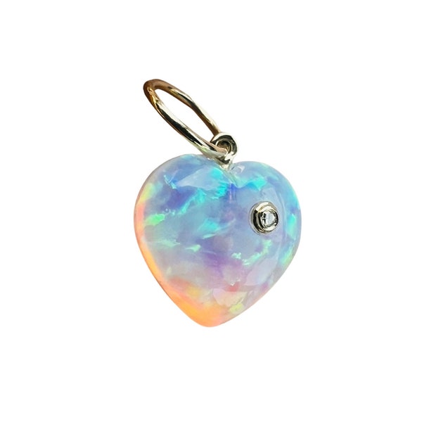 Opal Heart - Etsy
