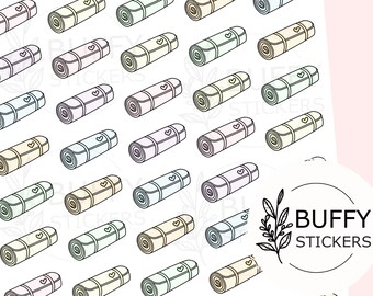 YOGA MAT Stickers Set of 63 Multi-Color Stickers Scrapbooking etna.com.pe