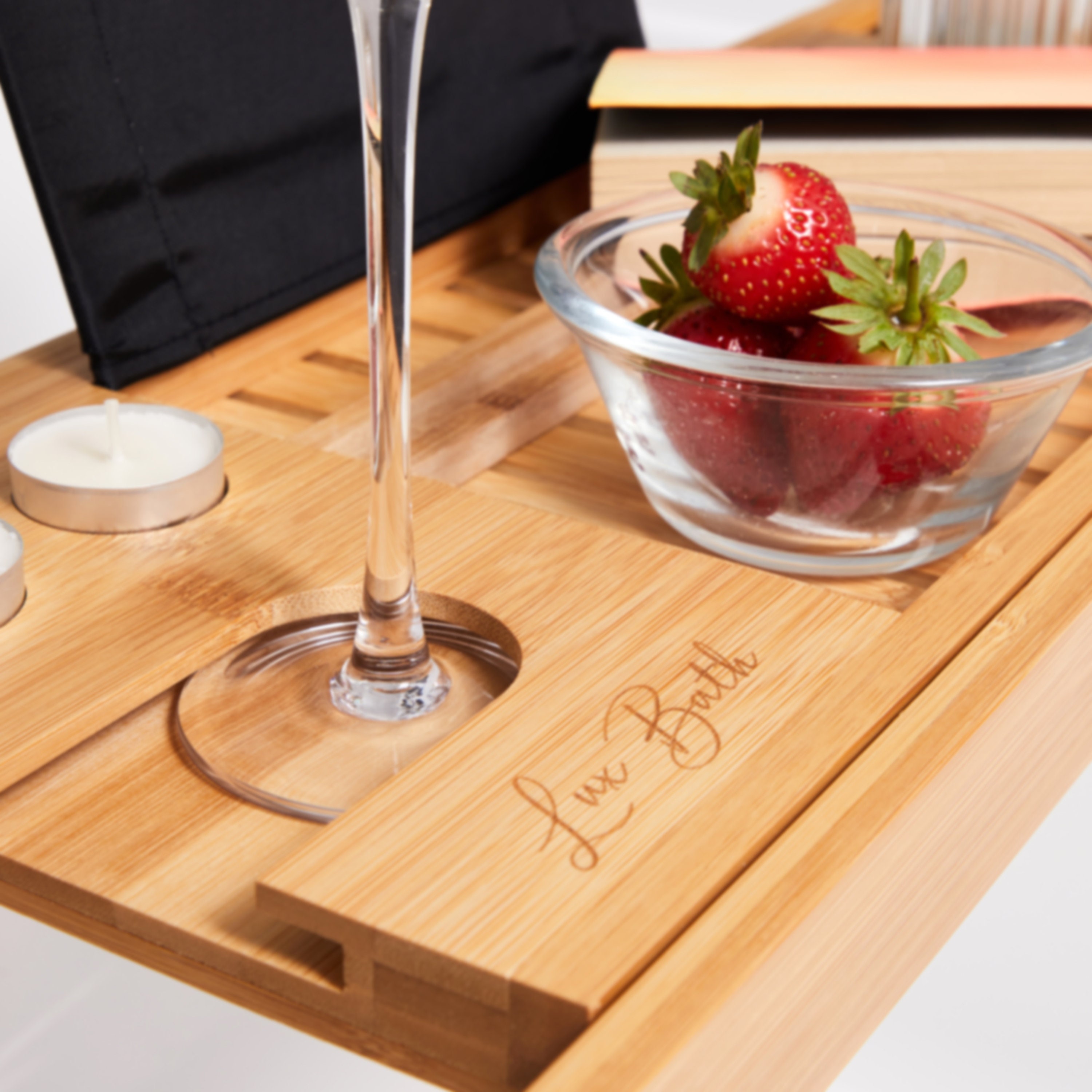 Lux Bath Extendable Bath Tray to Safely Hold Your Tablet, Phone, Wine ...