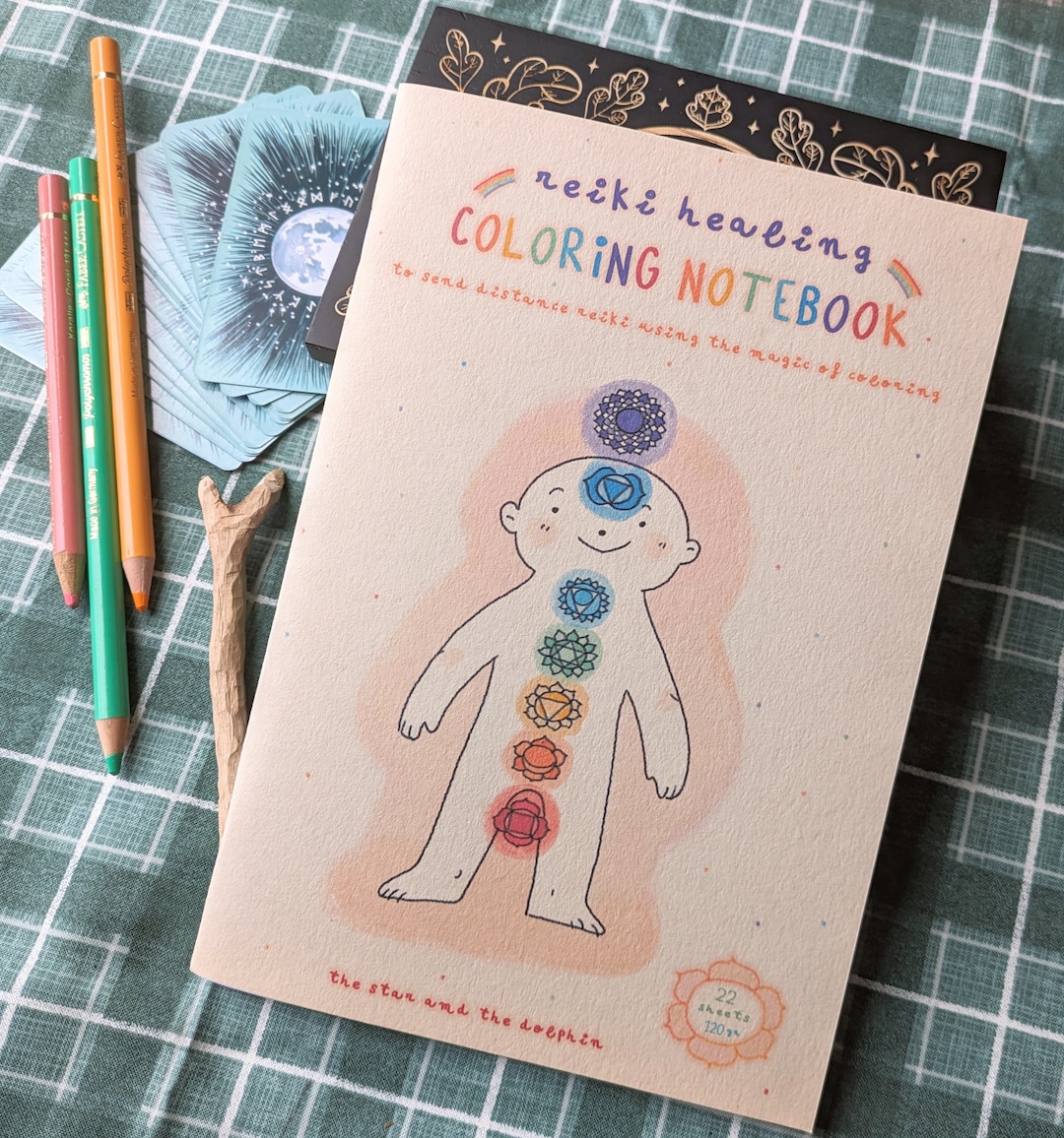 Reiki Healing Chakra Coloring Book, Art Therapy, Adult Coloring (22 ...