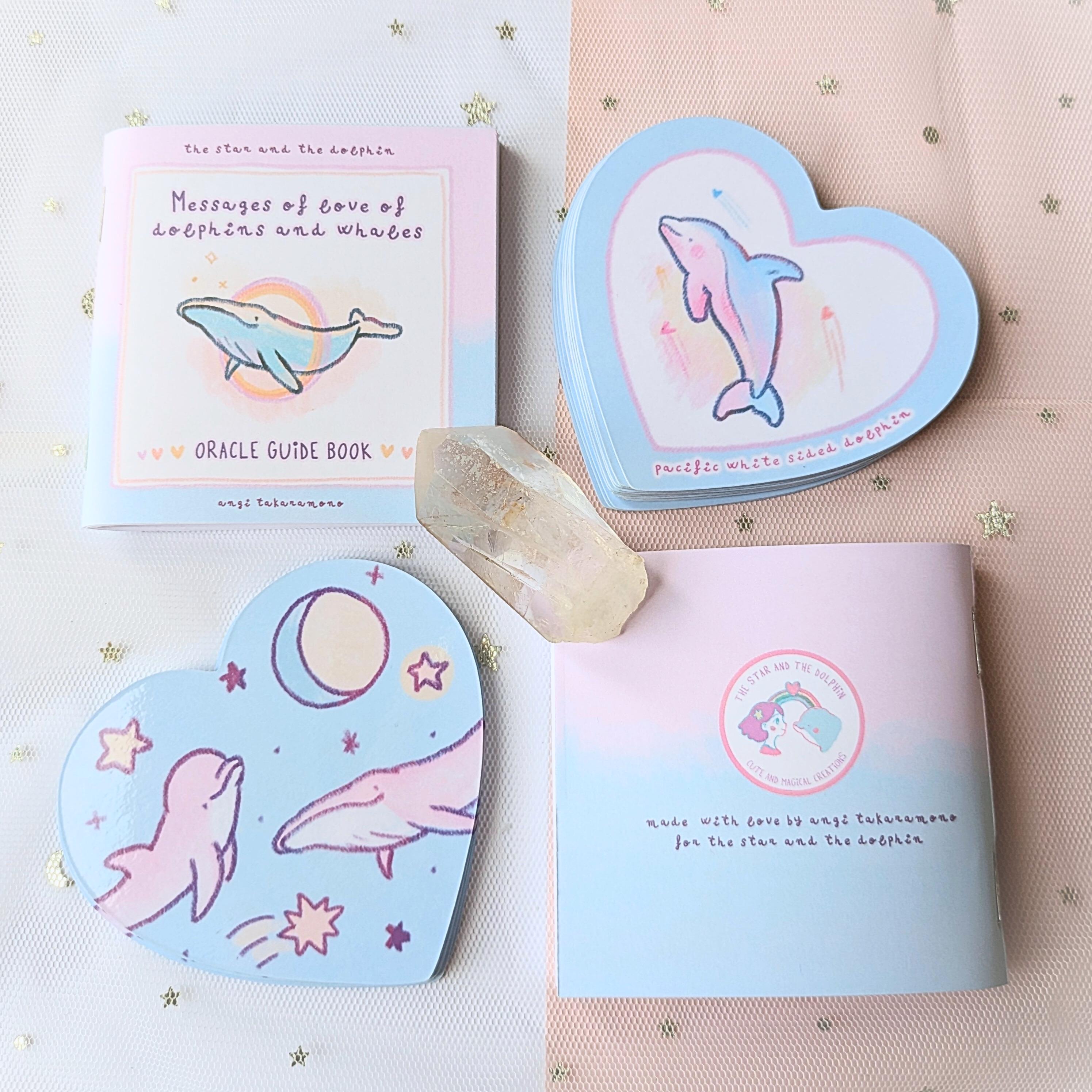 Dolphin and Whale Oracle Cards, Indie Kawaii Messages - Etsy