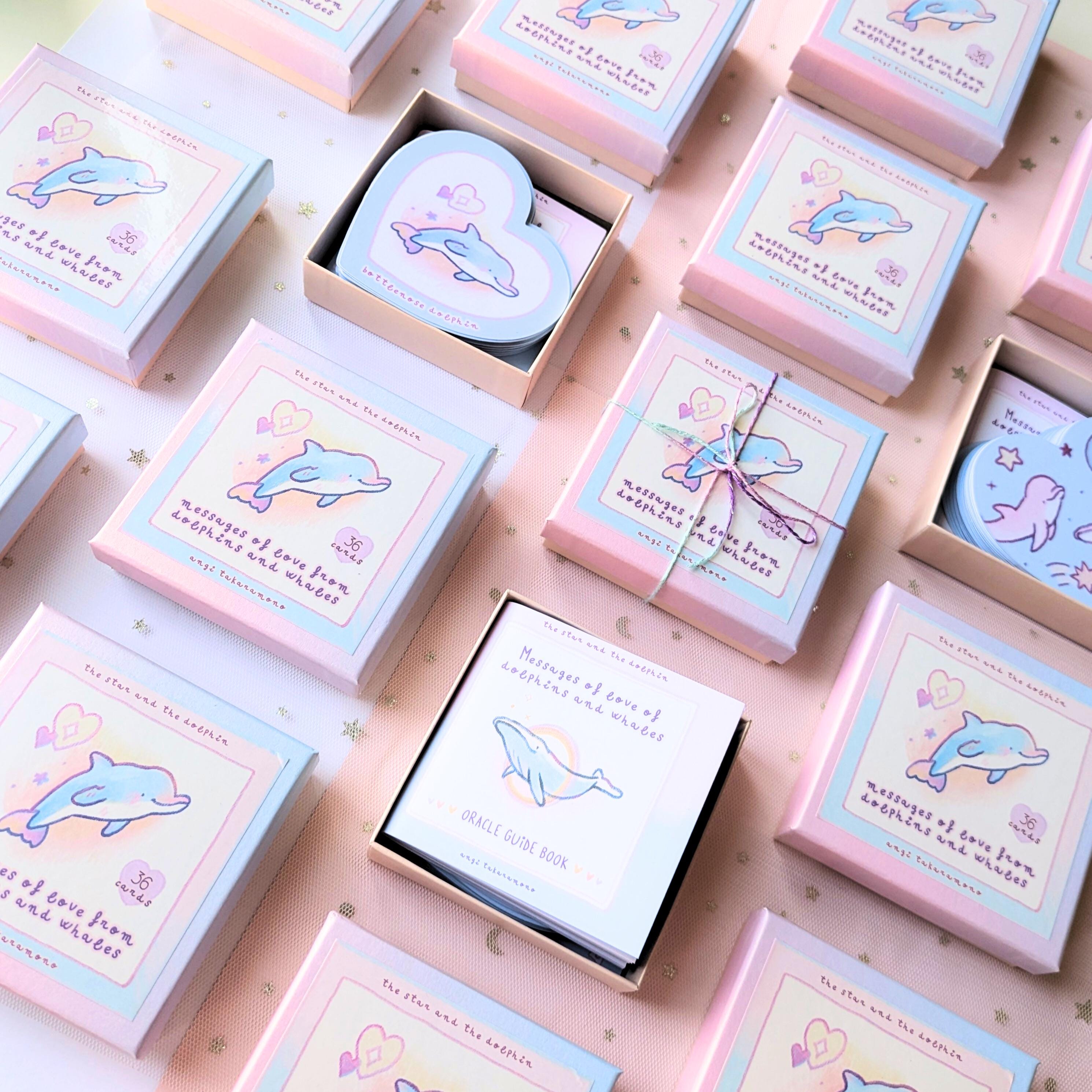 Dolphin and Whale Oracle Cards, Indie Kawaii Messages - Etsy