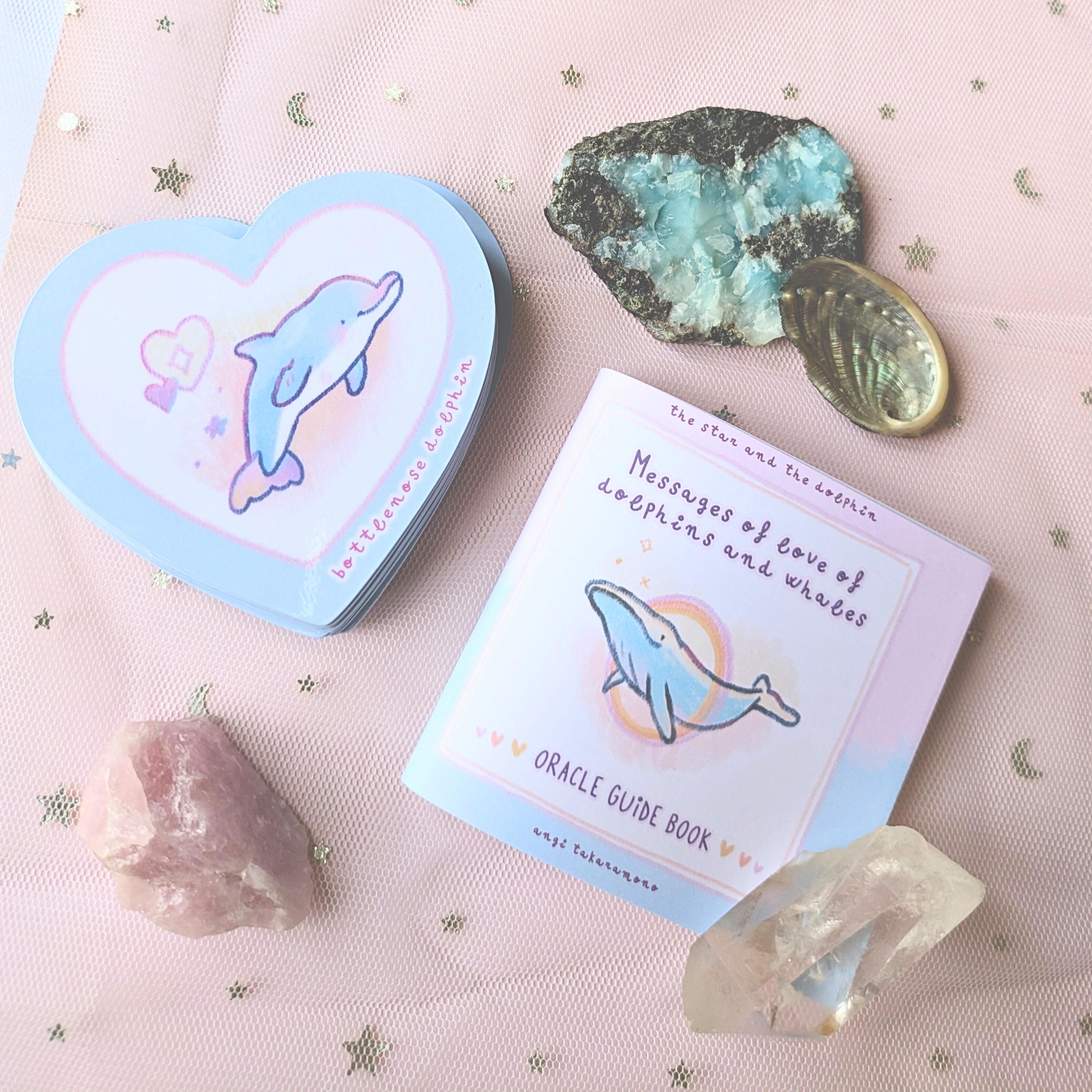 Dolphins and Whales Oracle Cards, Pastel Heart Messages, Cute Cetaceans ...