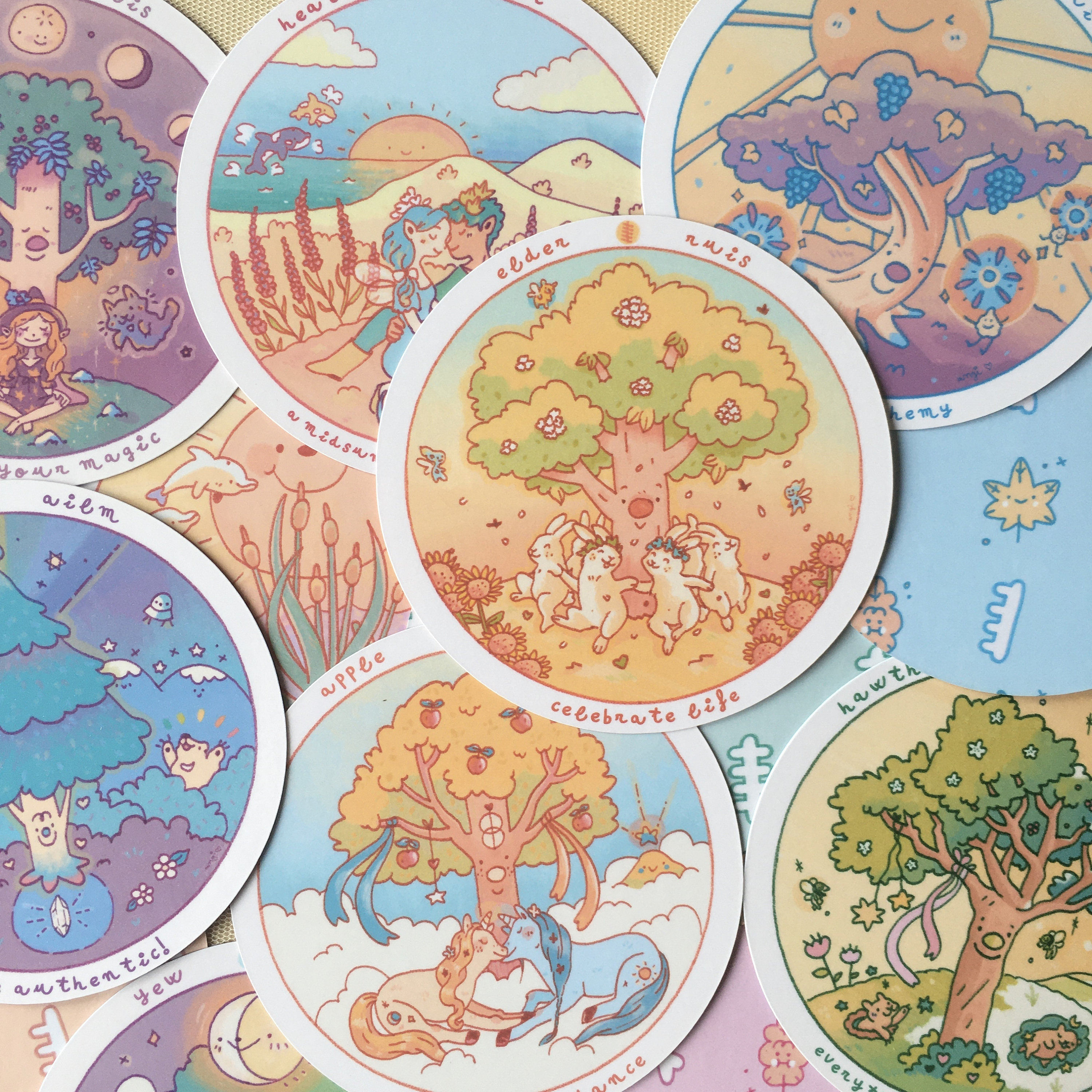 Ogham Tree Oracle, Tree Oracle Deck, Celtic Oracle Cards, Celtic Tree ...