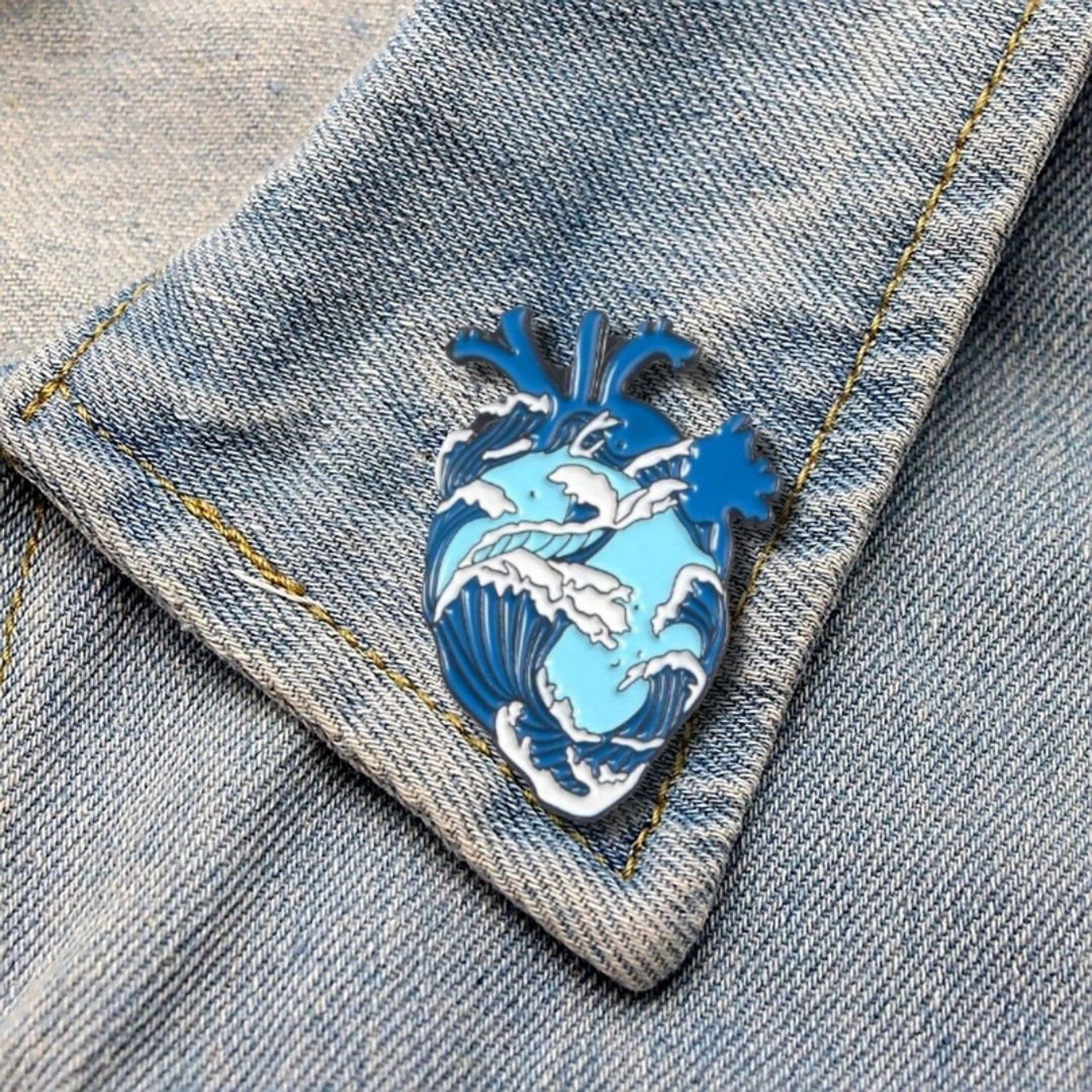 Organ Heart Enamel Pin , Weave Heart Brave Doctor Nurse Medicine , Cute ...