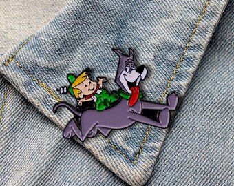 Courage the Cowardly Dog Scared Cowardly Enamel Lapel Pin - Etsy