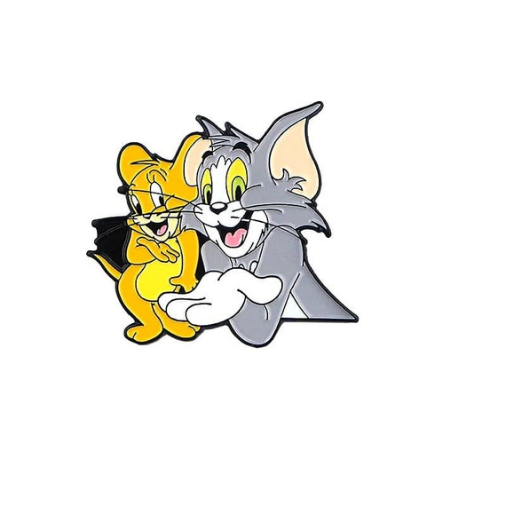 Tom and Jerry Cartoon Jerry Character Enamel Metal Logo Pin Jewelry ...