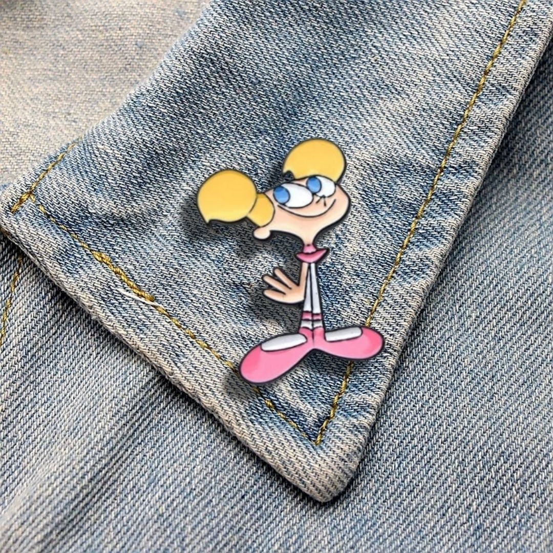 Dexter's Laboratory Cartoon Enamel Pin , Dee Dee Character Pin , Enamel ...