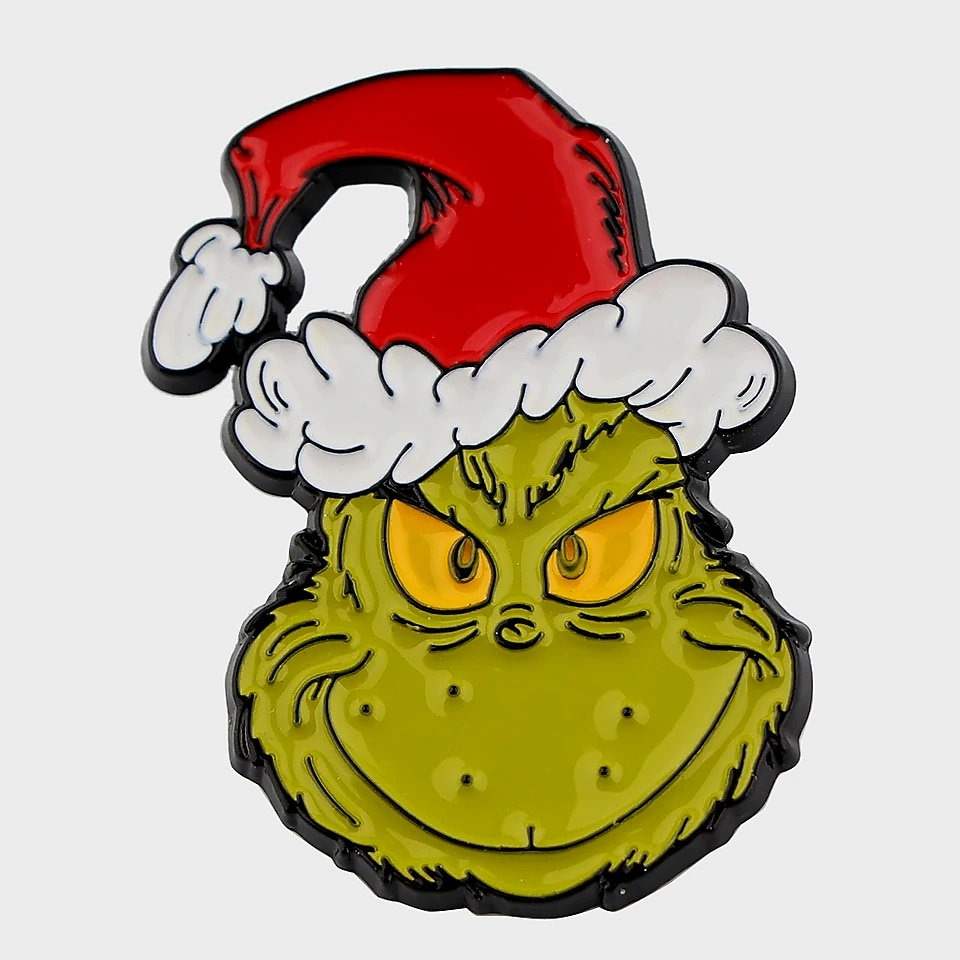Grinch Cartoon Character Custom Enamel Pin,cute Enamel Pin,bag Pins,hat ...