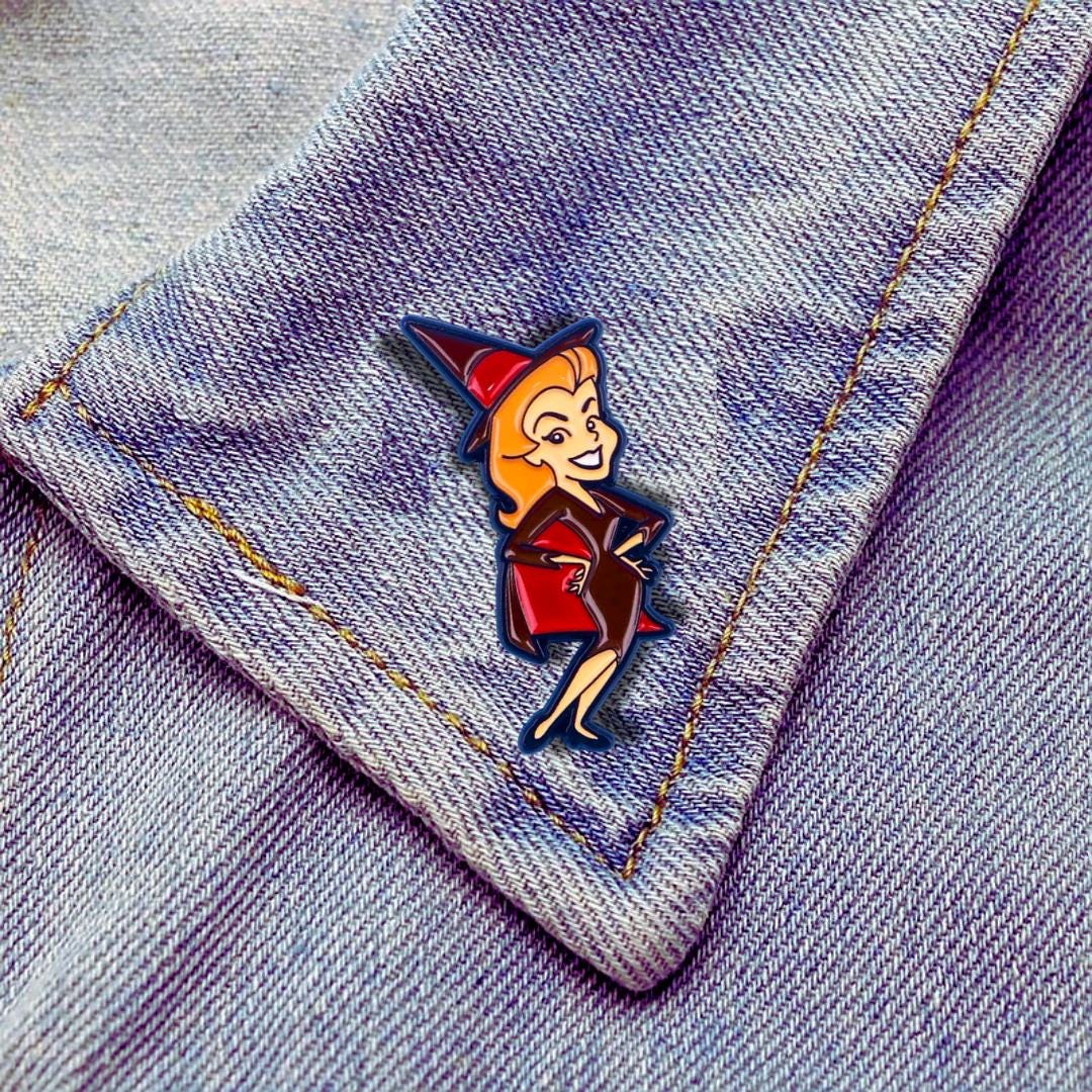 Bewitched Samantha Stephens Cartoon Character Enamel Pin, Cute Enamel Pin, Custom Enamel Pin ...