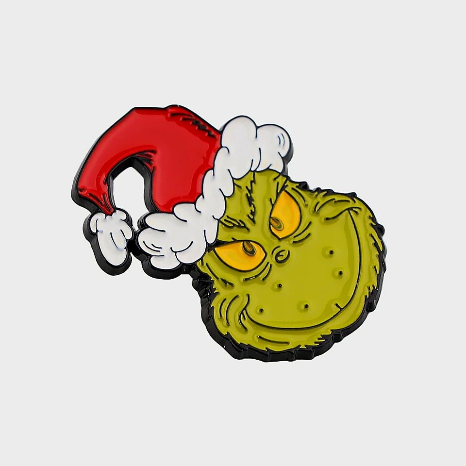 Grinch Cartoon Character Custom Enamel Pin,cute Enamel Pin,bag Pins,hat ...