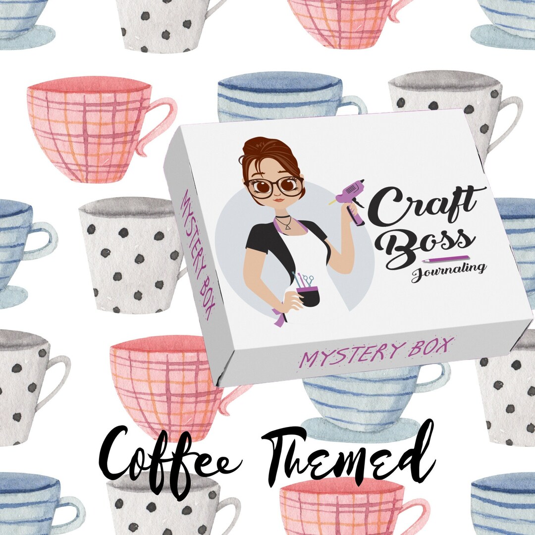 Mystery Box Coffee Themed, Embellishments for Scrapbooking, Junk ...