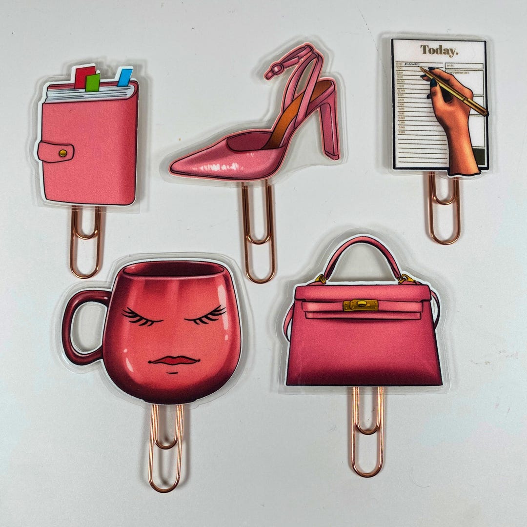 Girl Boss Planner Clips: Motivational Bookmark Set Christmas Gift ...