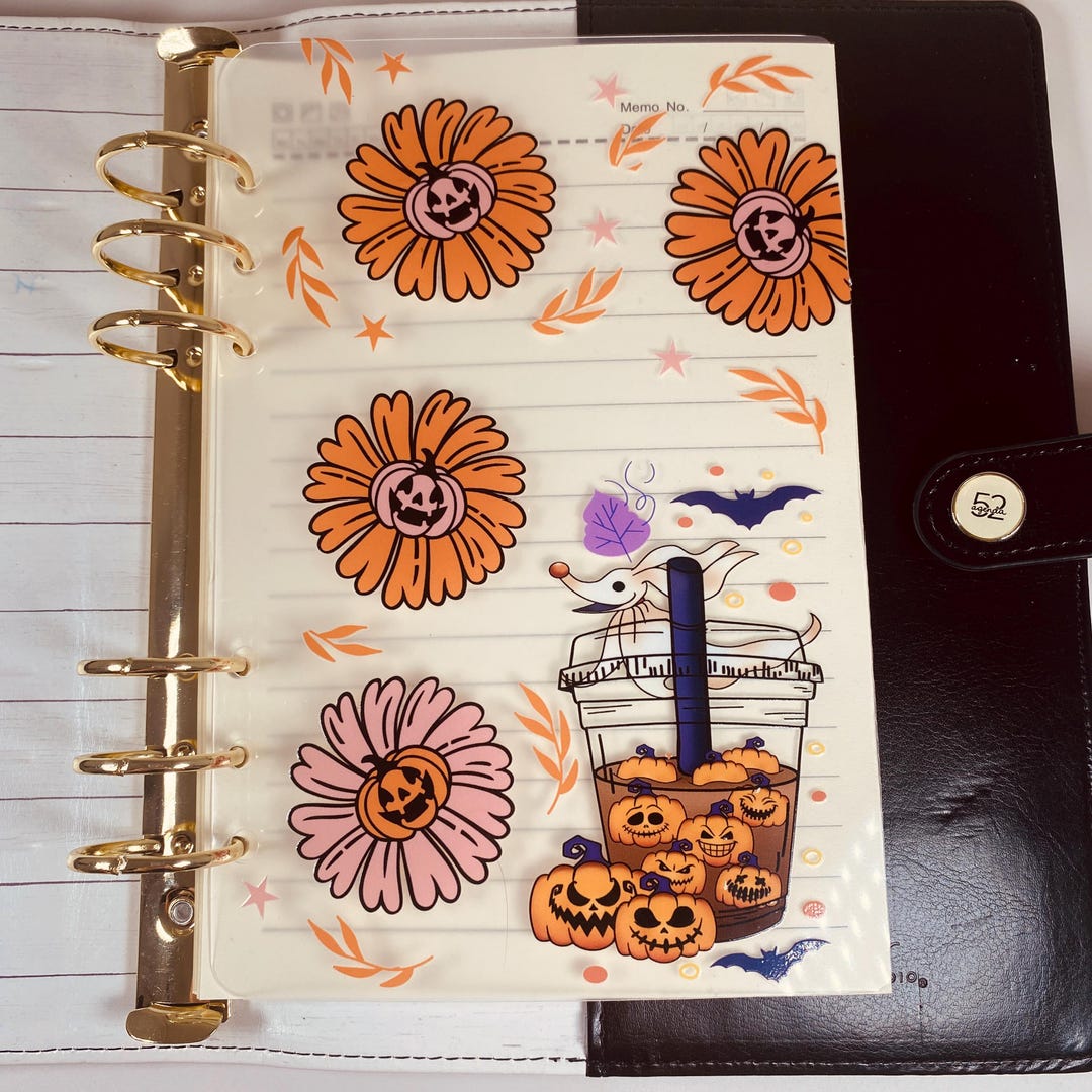 A5 Halloween Planner Dashboards, A5 Fall Dividers, Coffee Time, Inserts ...