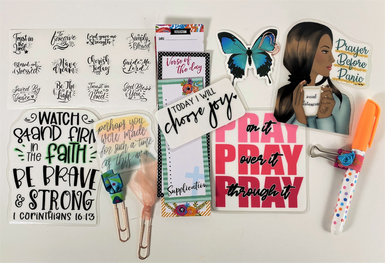 Pray Before Panic Loaded Pocket Page Marker Dashboard With - Etsy