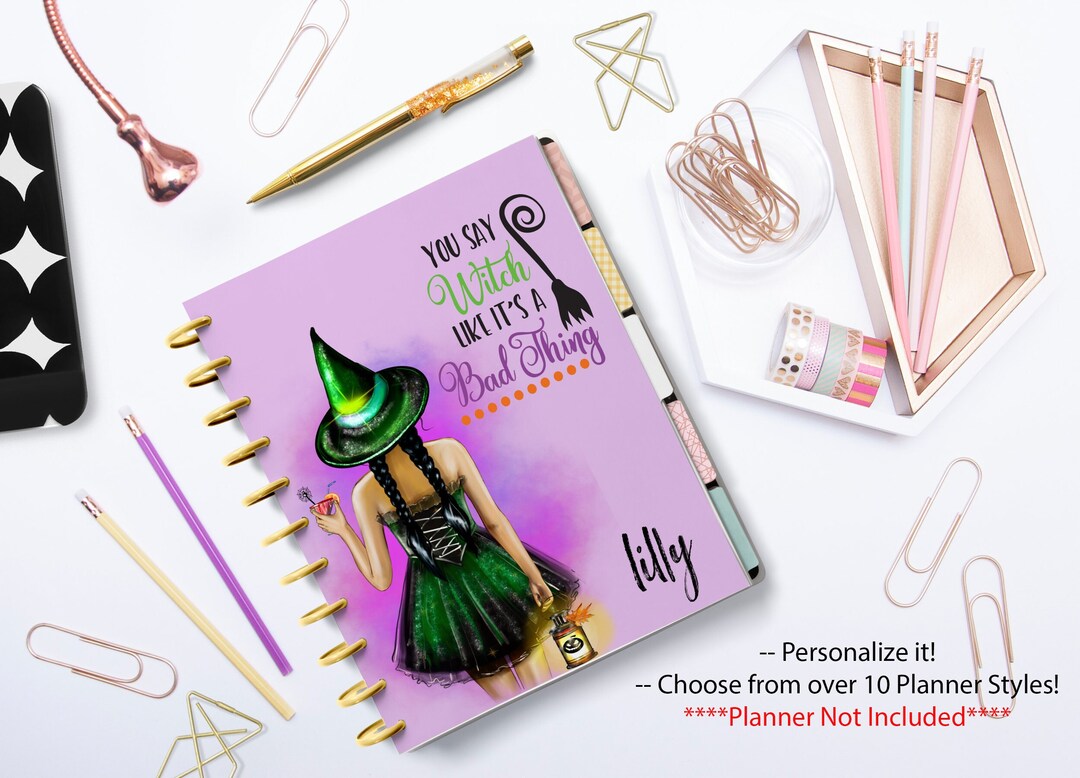 Halloween Planner Cover Set, Witch, Covers for Happy Planner ...