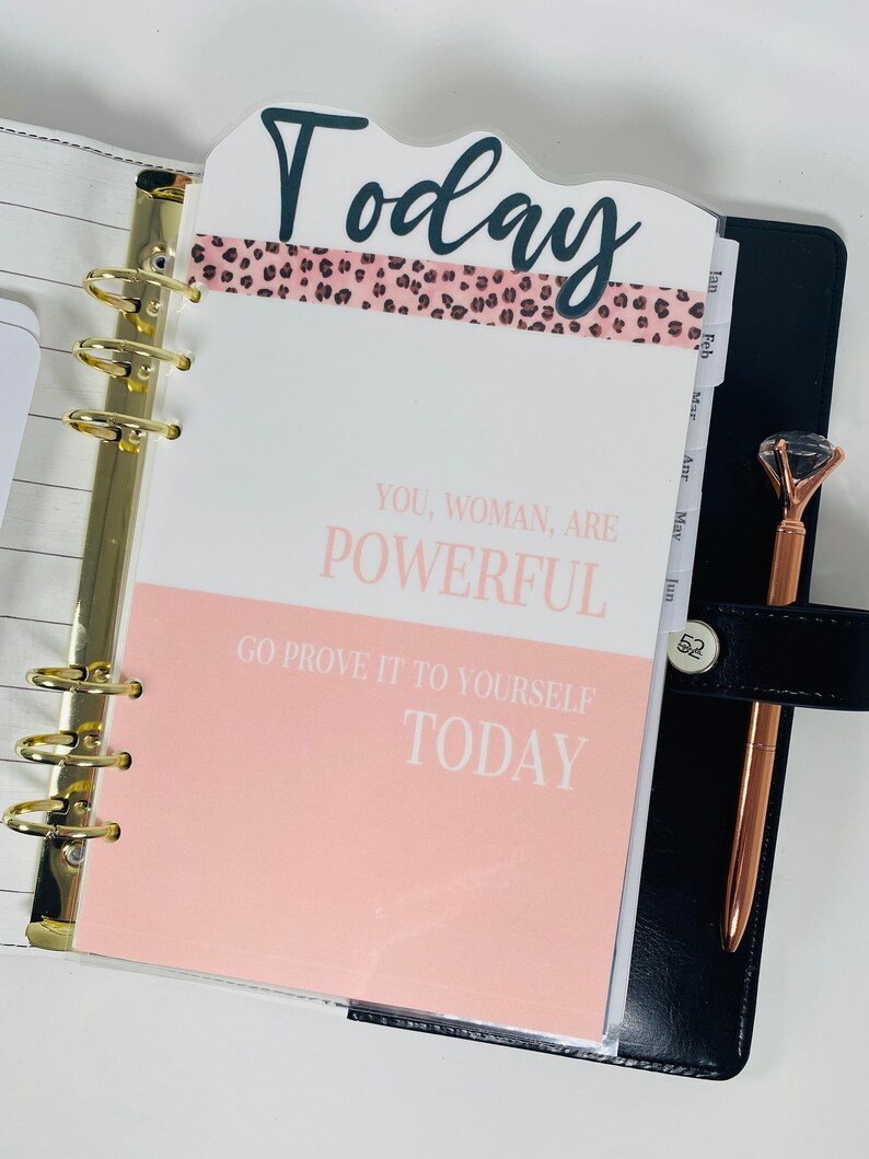 Planner Dashboard Insert Inspirational Dashboard Happy - Etsy