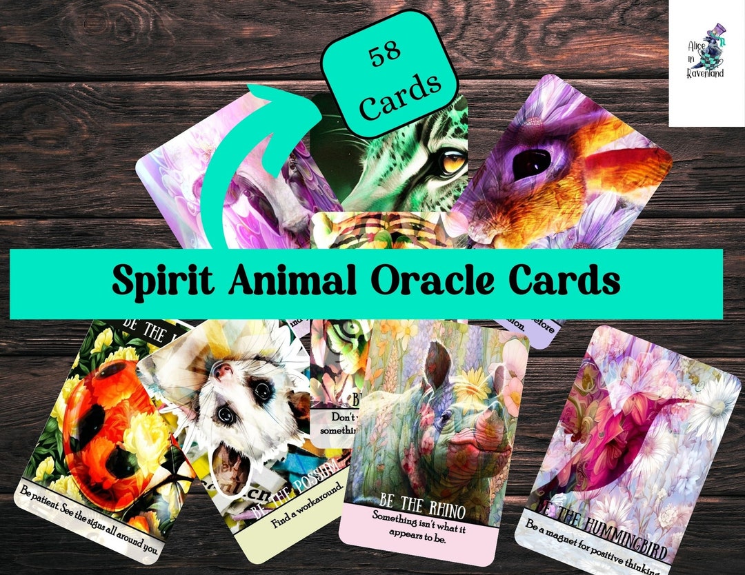Spirit Animal Oracle Cards Animal Spirit Oracle Deck - Etsy