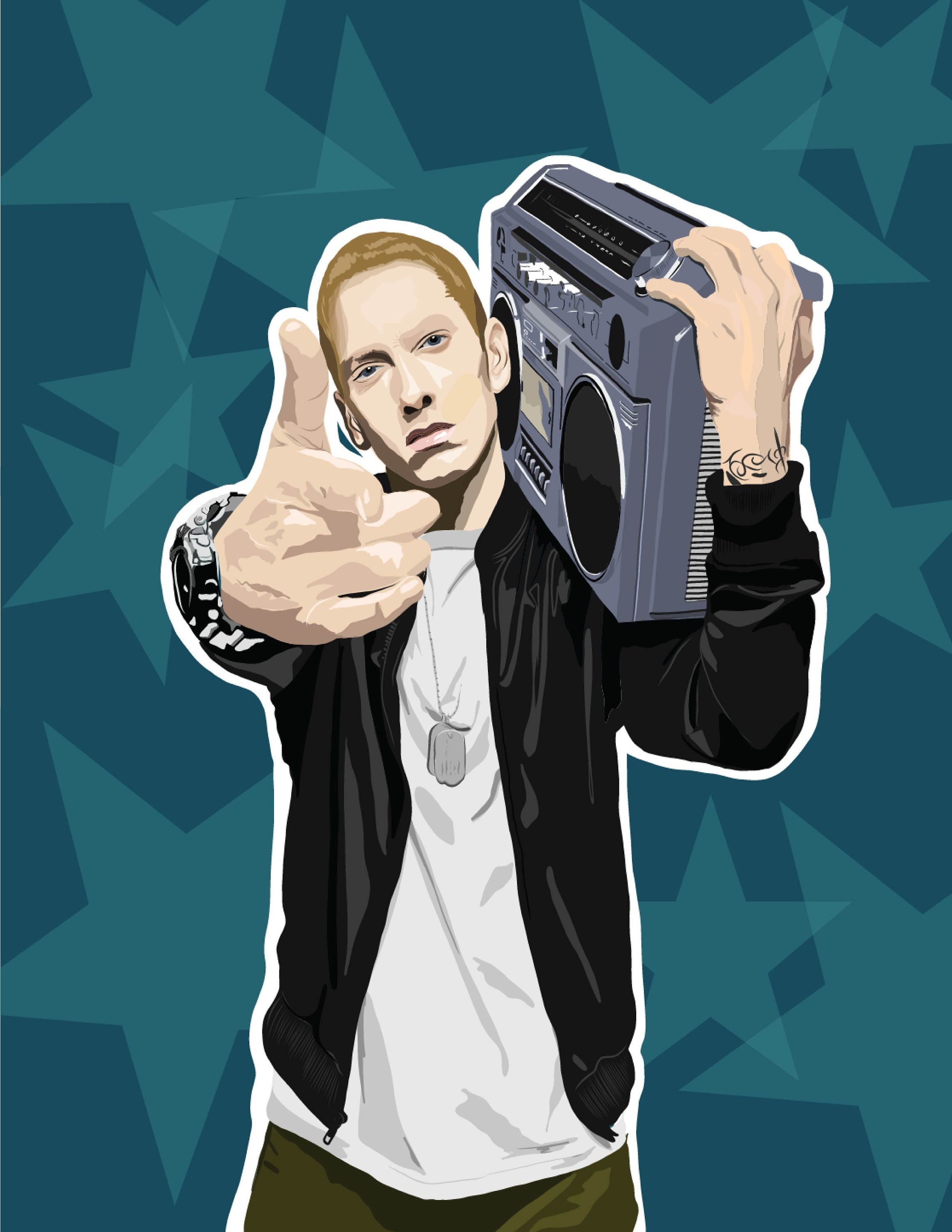 Original Illustration of Eminem - Etsy