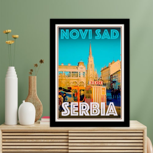 Novi Sad Serbia Skyline Poster Art Print - Etsy