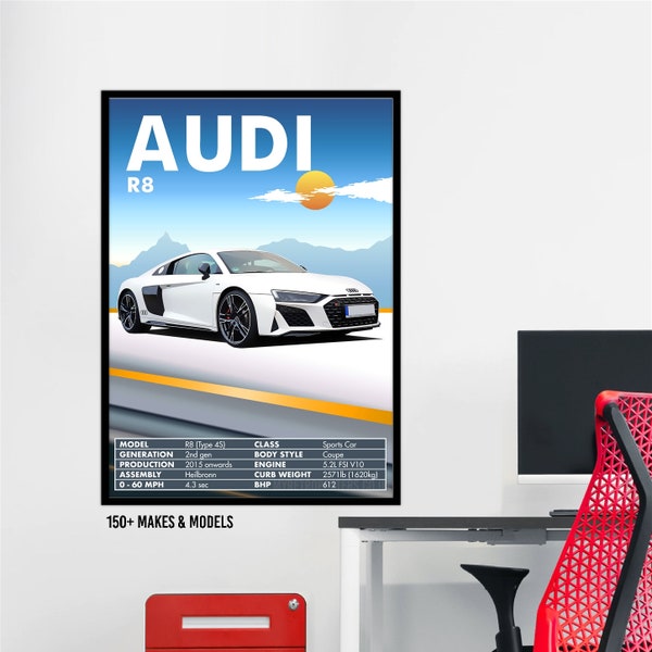 Vintage Audi Poster - Etsy