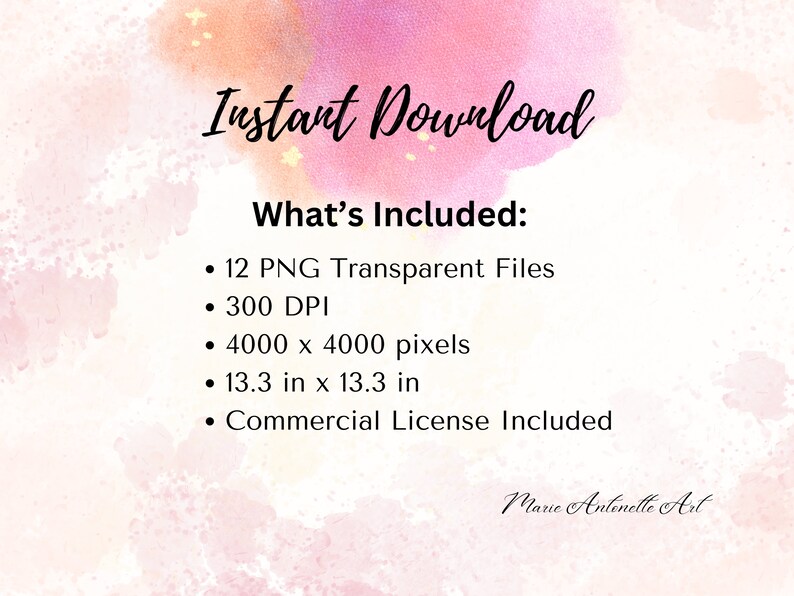 Blush Pink Roses Watercolor Clipart Digital Clipart Bundle - Etsy