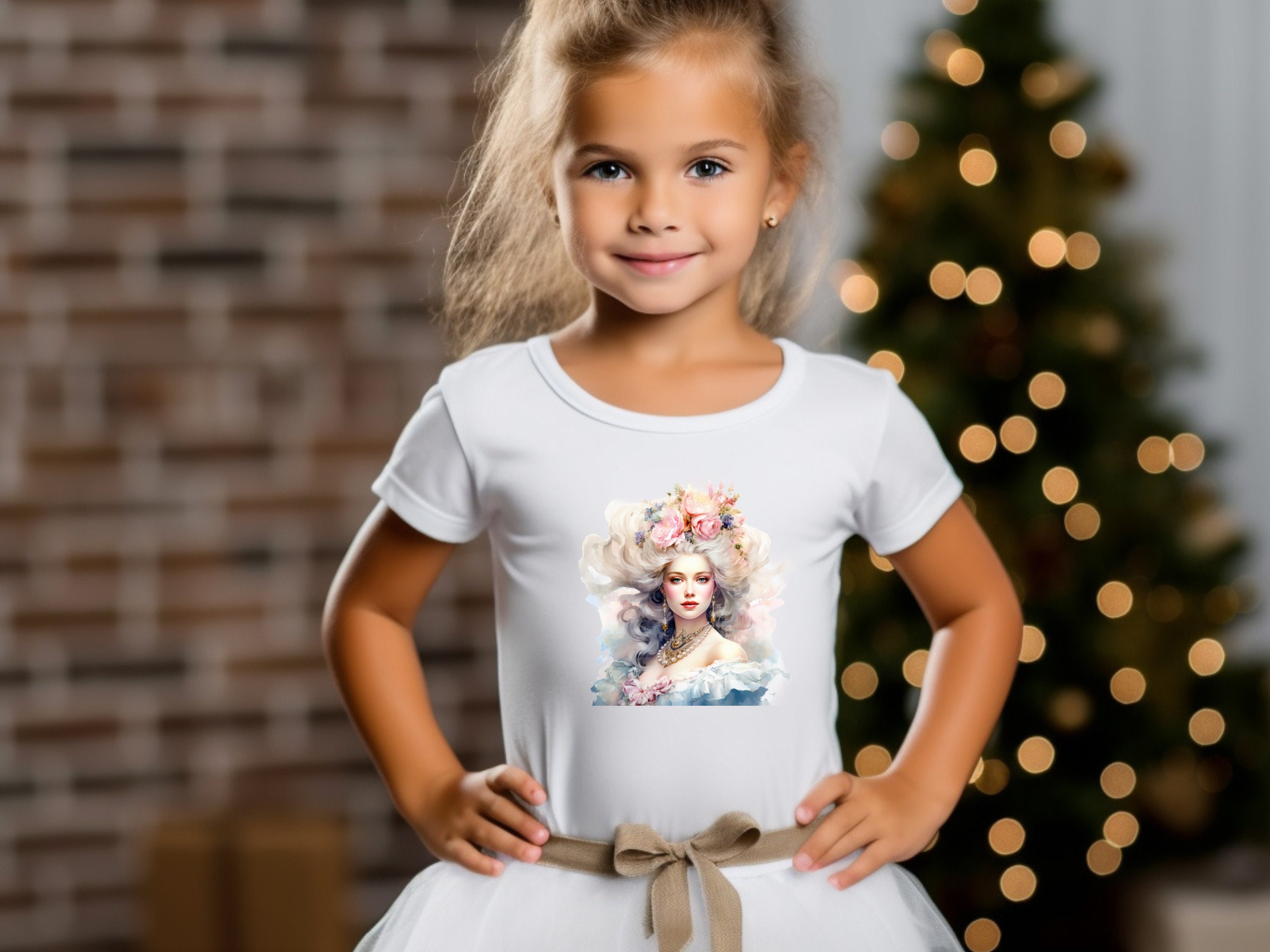 Marie Antoinette Watercolor Clipart, Princess Digital Watercolor PNG ...