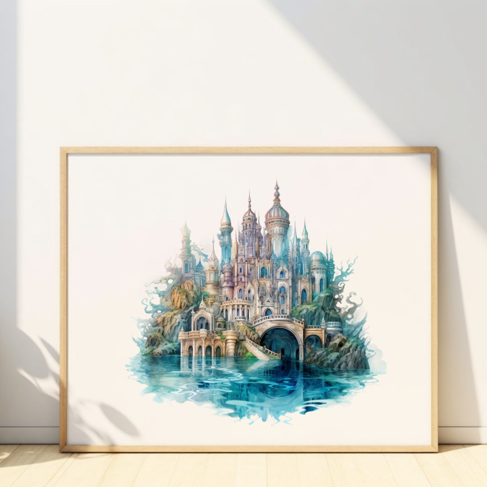 The Little Mermaid Watercolor Clipart Digital Clipart - Etsy