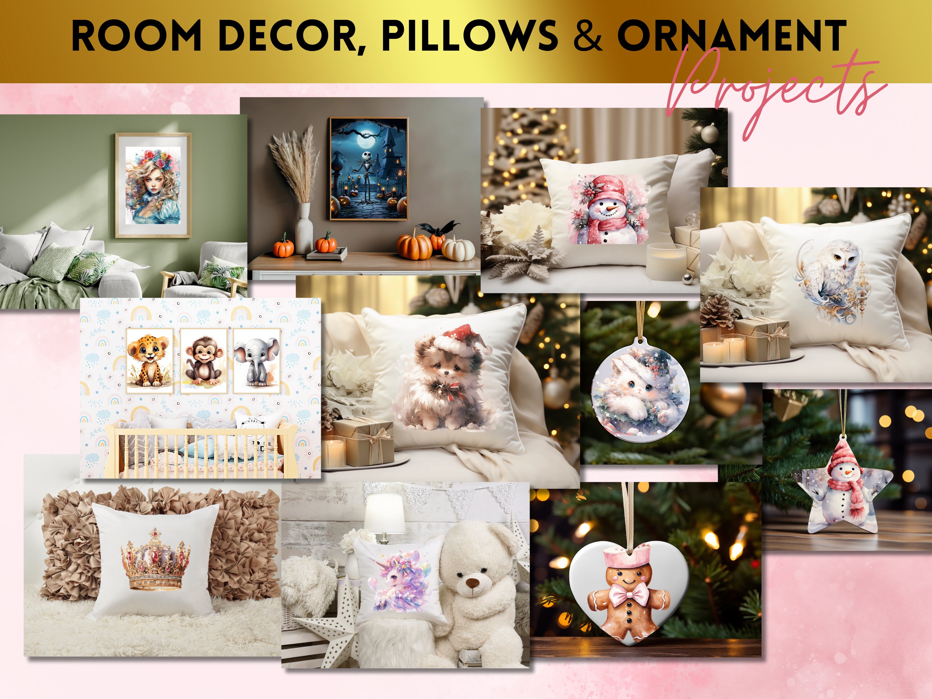 All-in-one Whole Watercolor Clipart Shop Access, Digital Clipart Bundle ...