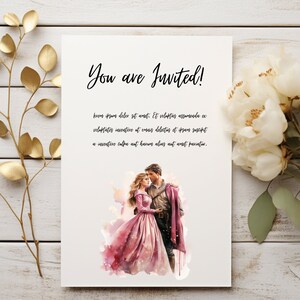 Sleeping Beauty Watercolor Clipart, Digital Clipart Bundle, Fairy Tale ...