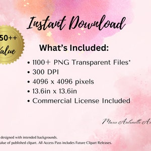 All-in-one Whole Watercolor Clipart Shop Access, Digital Clipart Bundle ...