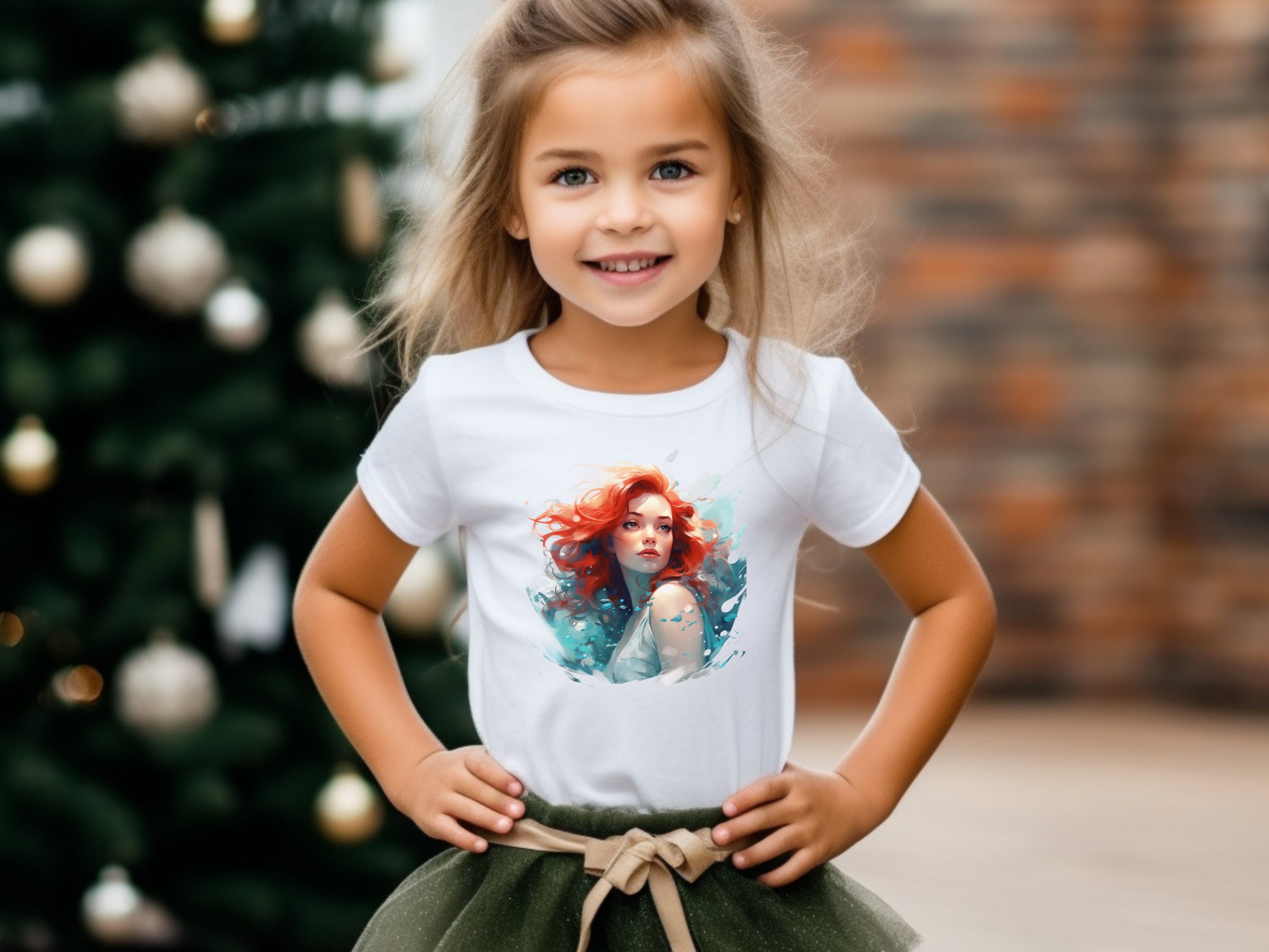 The Little Mermaid Watercolor Clipart, Digital Clipart Bundle, Fairy ...