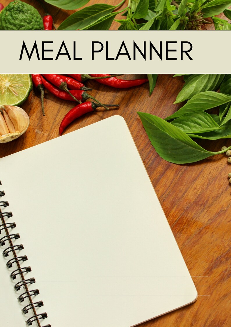 Digital Meal Planner - Weekly Food Planner, iPad Diet Tracker - Meal ...