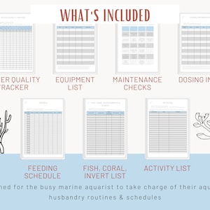 Saltwater Aquarium Maintenance Log Book, Marine Saltwater, PDF, Fish ...