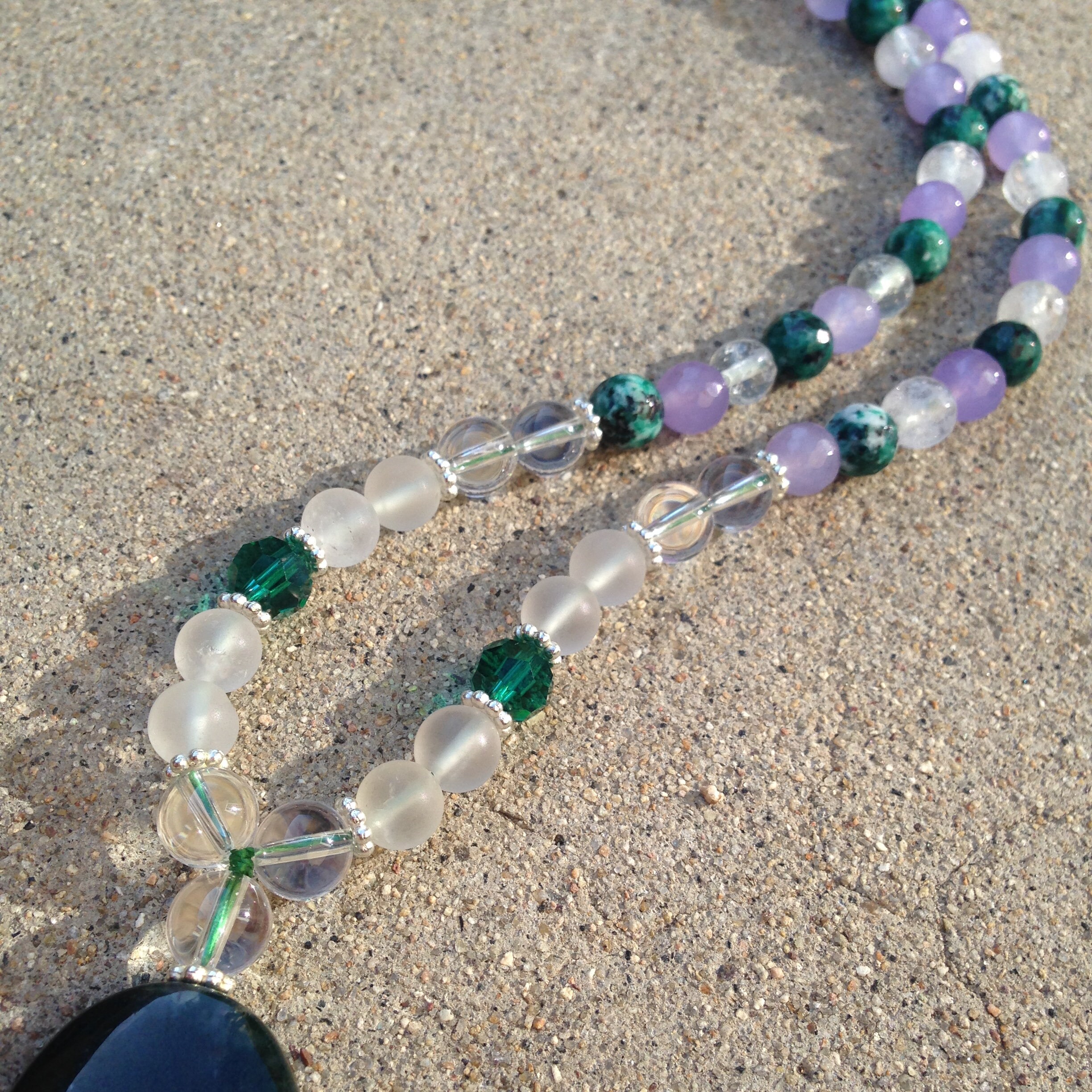 Forest Fairy Meditation Mala : Heart, Crown Chakra - Etsy