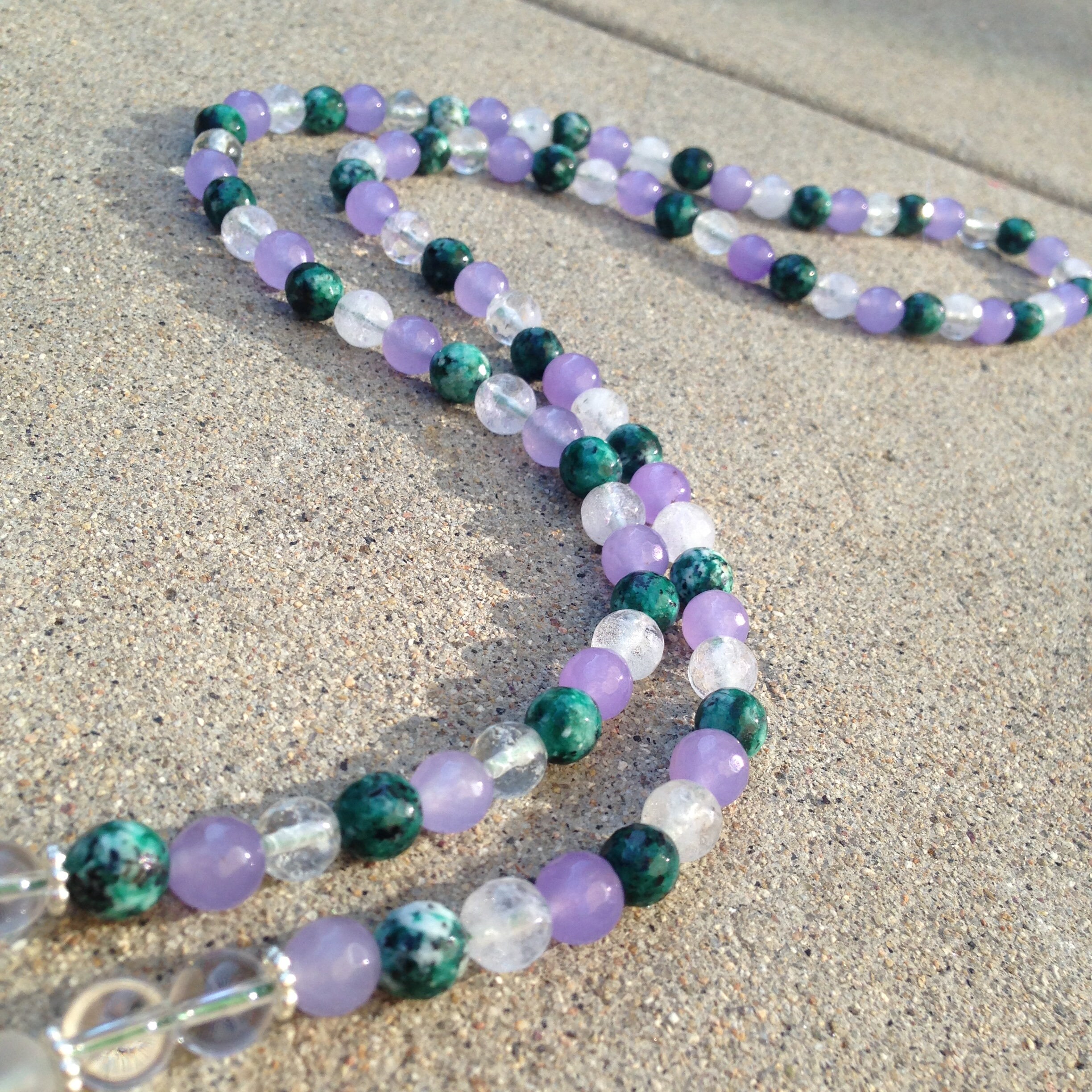 Forest Fairy Meditation Mala : Heart, Crown Chakra - Etsy