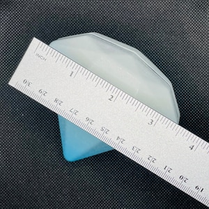 3-D DIAMOND-SHAPED Molded Storage Tin for PADDYWAXX, Etc.. Sturdy Metal ...