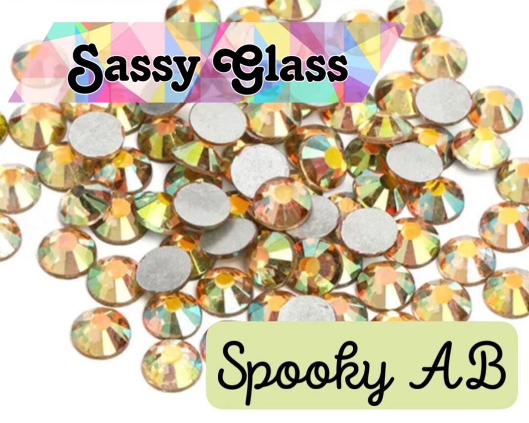 SASSY GLASS~ True Glass (SPOOKY) Round Diamond Painting Drills ...