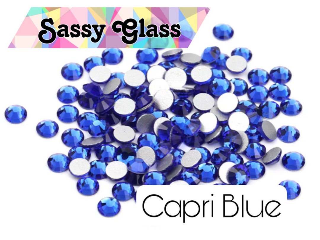 SASSY GLASS~ True Glass ~(capri BLUE) Round Drills {diamond Painting ...