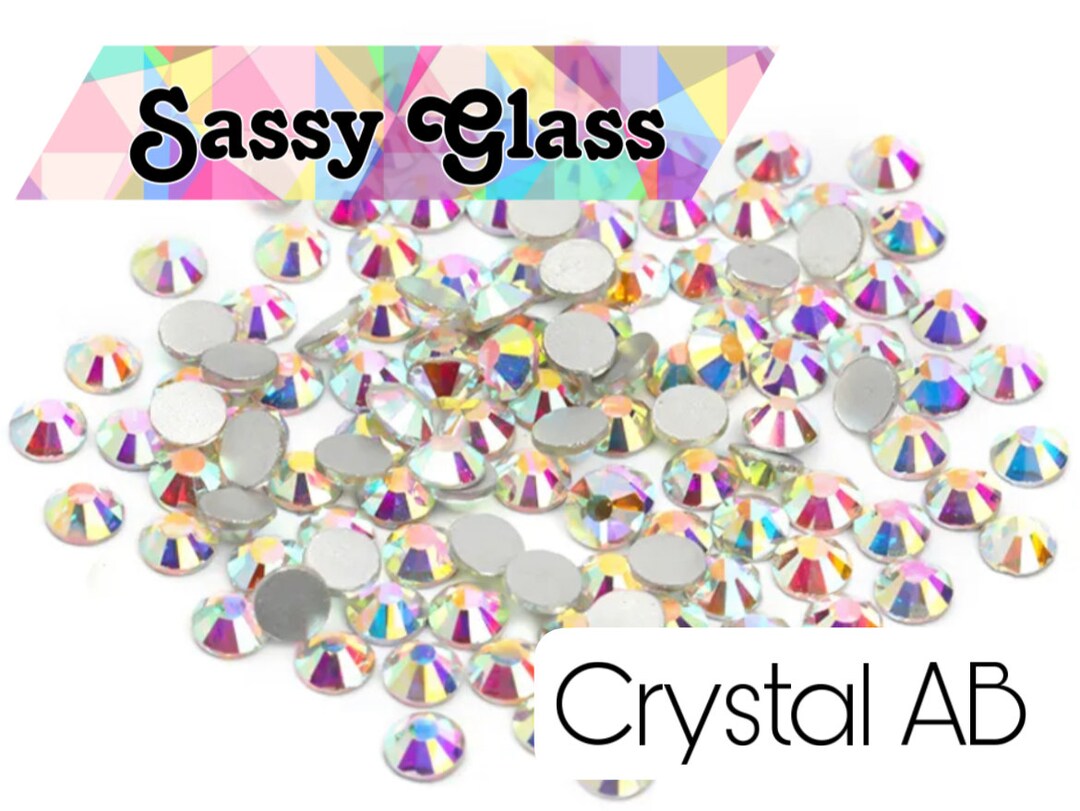 SASSY GLASS~ True Glass ~(crystal AB) Round Drills {diamond Painting ...
