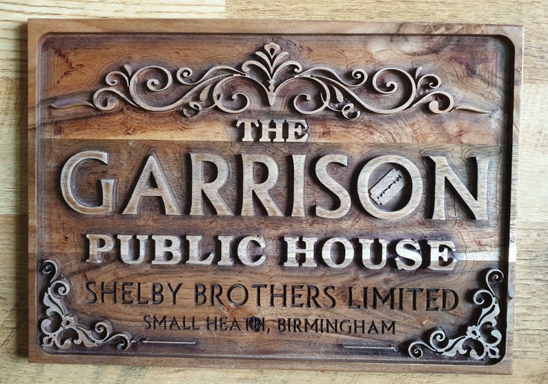 Peaky Blinders Garrison Pub Sign - Etsy