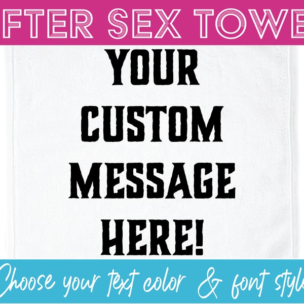 Cum Towel Etsy