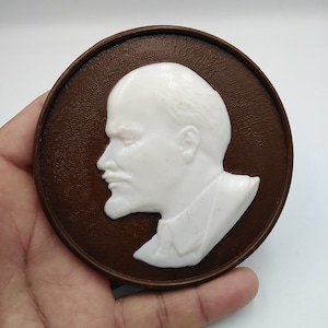 Plaque LENIN, Vintage USSR, Souvenir, Soviet Agitation, Souvenirs Lenin ...