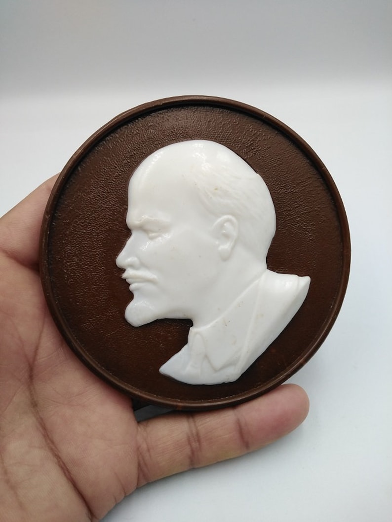Plaque LENIN Vintage USSR Souvenir Soviet Agitation - Etsy