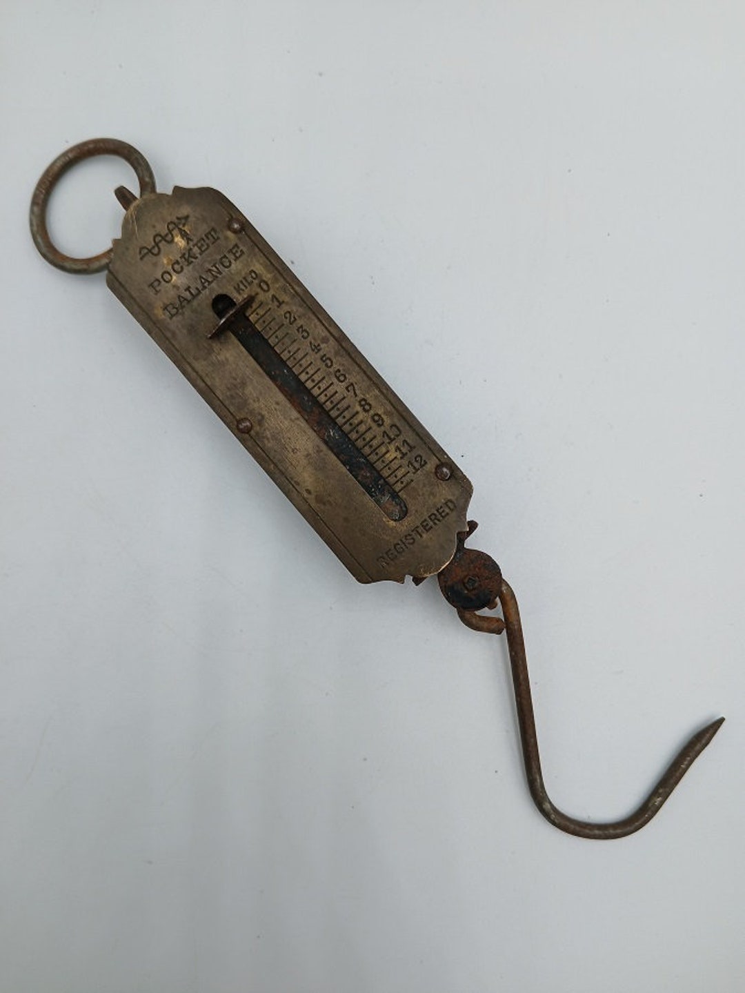 Antique Scales 1930s Bronze Iron, Rare Vintage Antique Pocket Balance ...