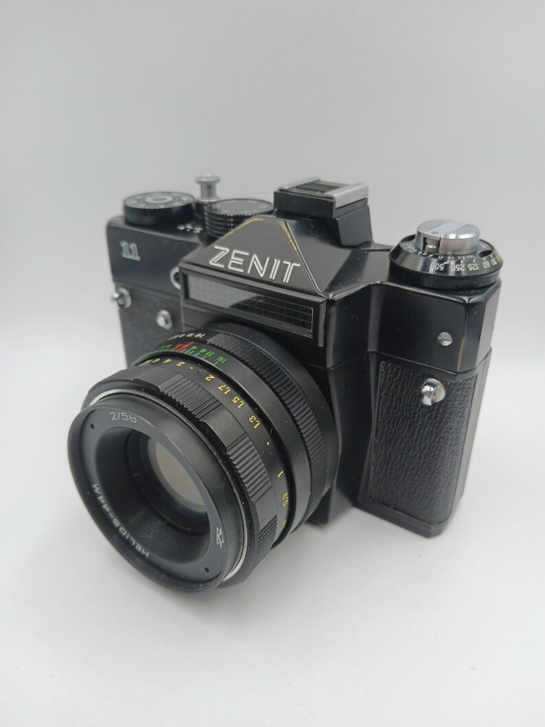 Film Camera 35mm Zenit-11 Lens Helios-44m, 2/58 М42 Working Condition ...