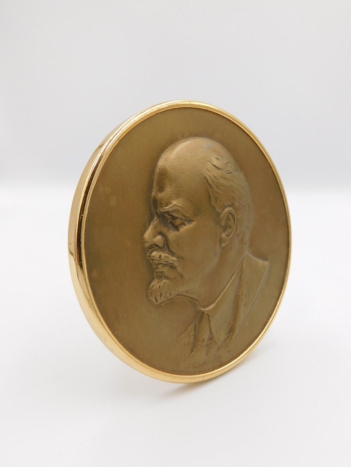 Plaque LENIN Vintage USSR Souvenir Soviet Agitation - Etsy