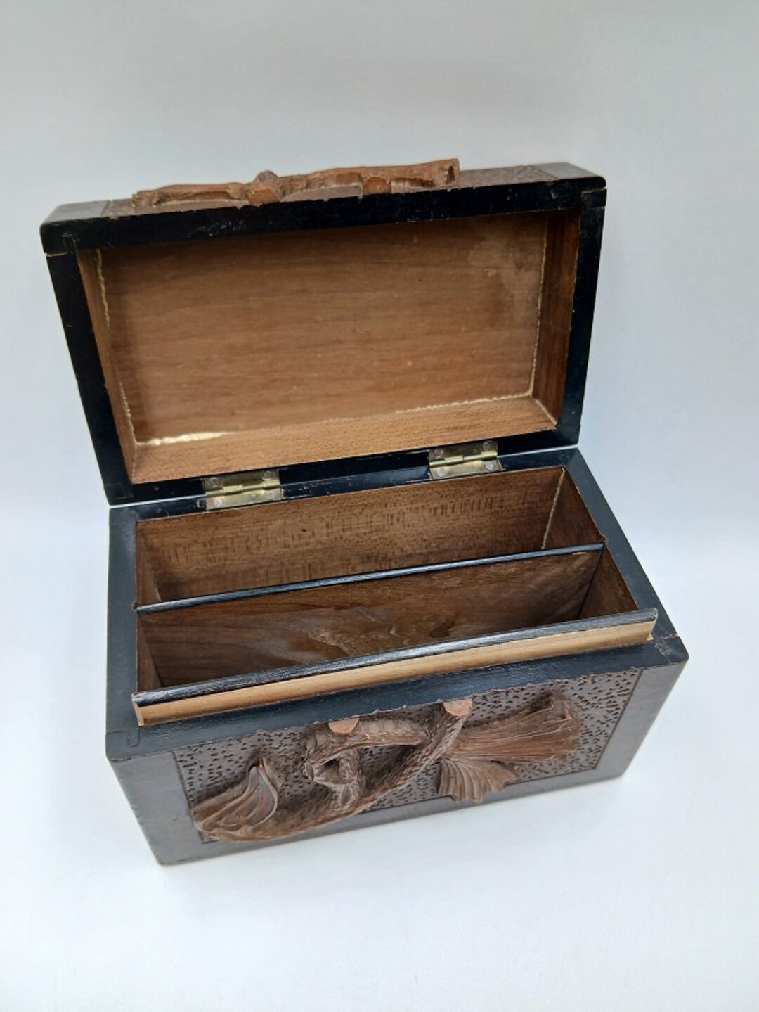 Vintage Box for Playing Cards, Playing Cards, Vintage Wood, Antique ...